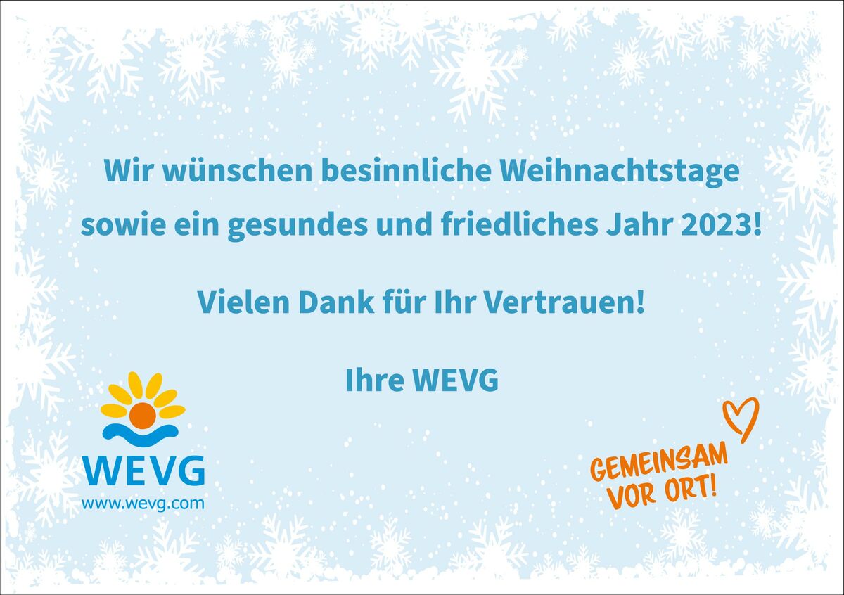 Frohe Weihnachten | WEVG