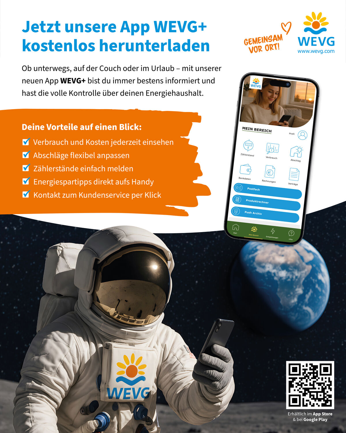 Die WEVG+ App – Energie so einfach wie nie | WEVG