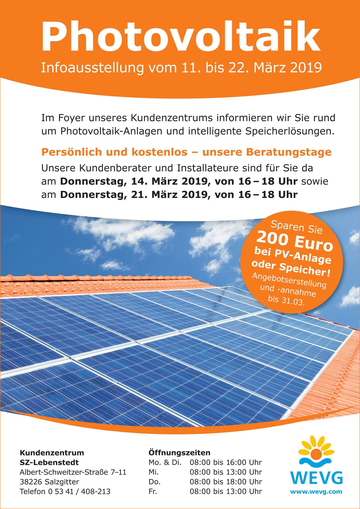 Einladung zur Photovoltaik-Infoausstellung | WEVG